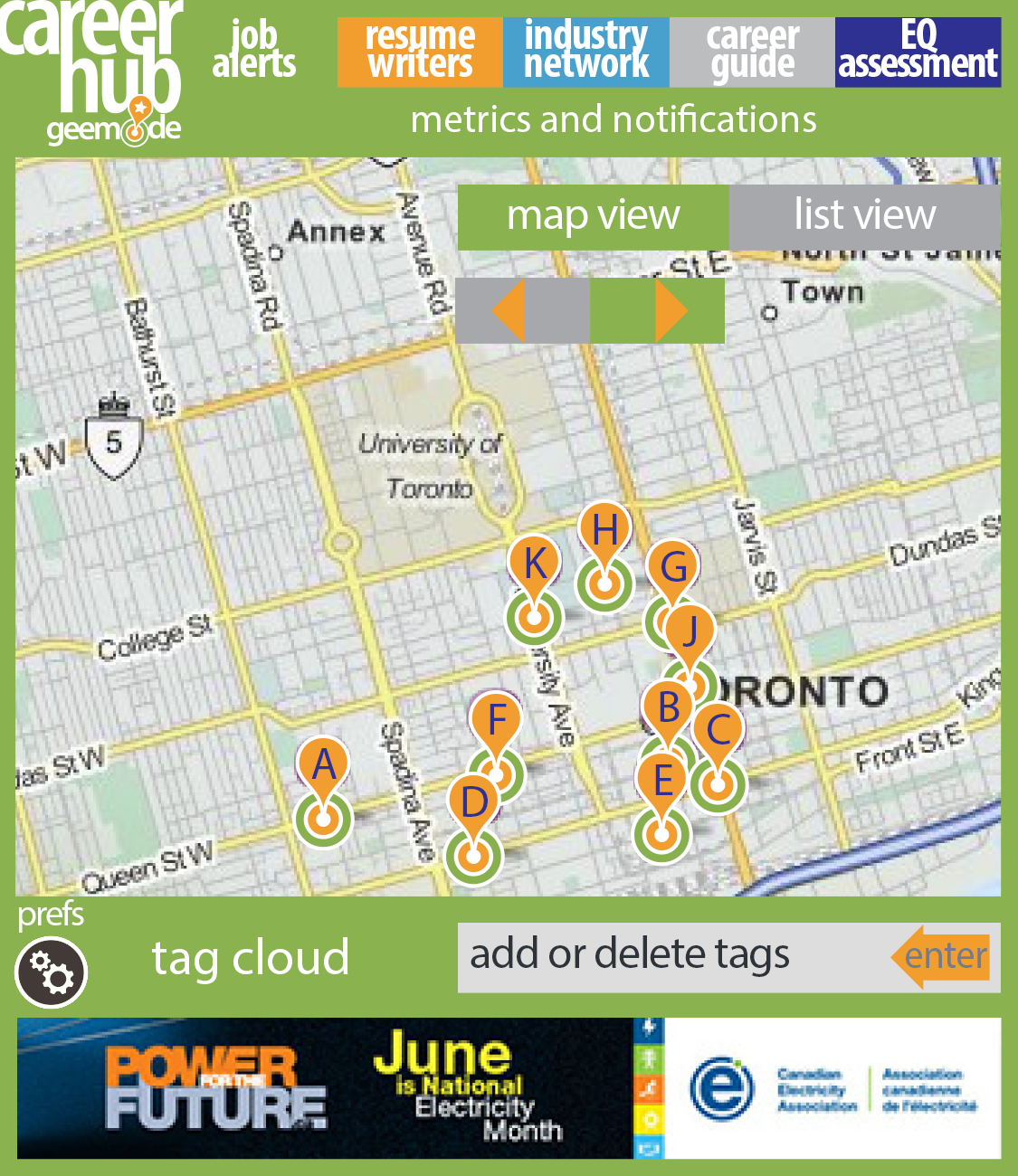 open JA map view screen – Geemode